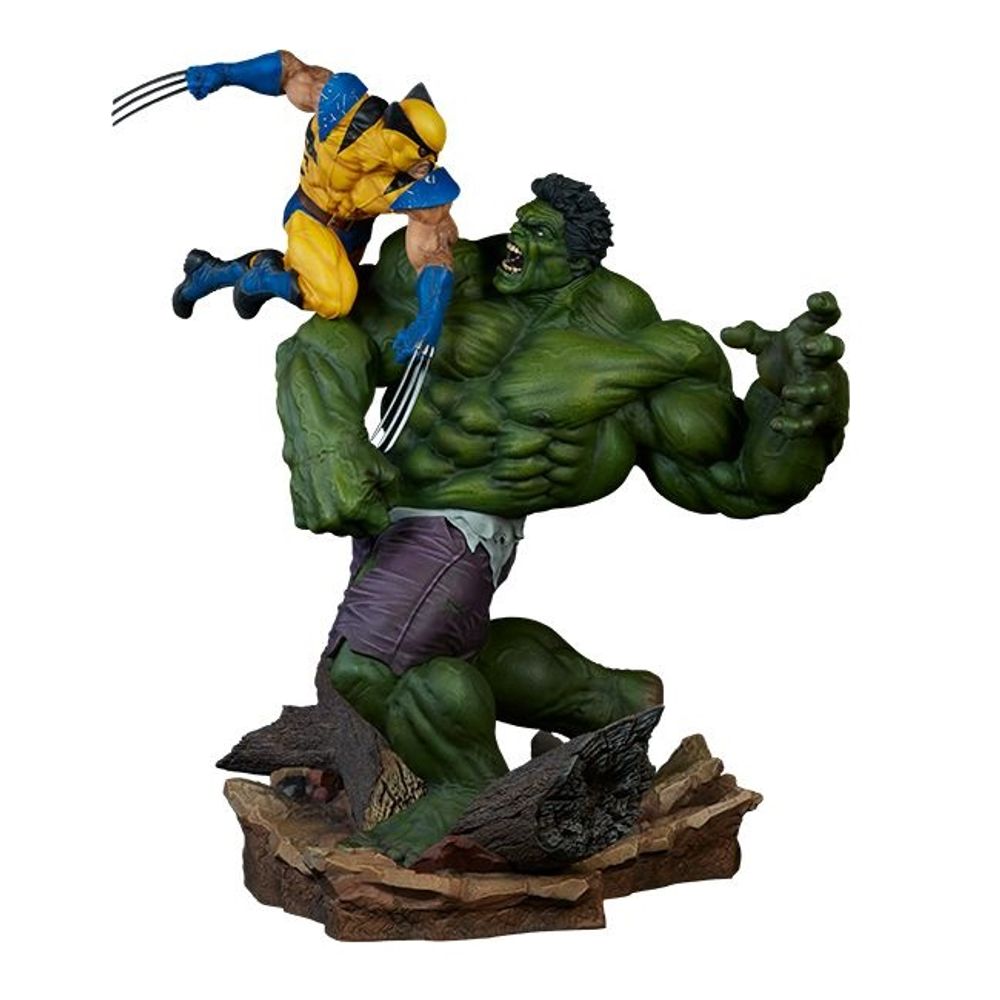 Wolverine VS Hulk Super Statue Action Figure – Meanbuy